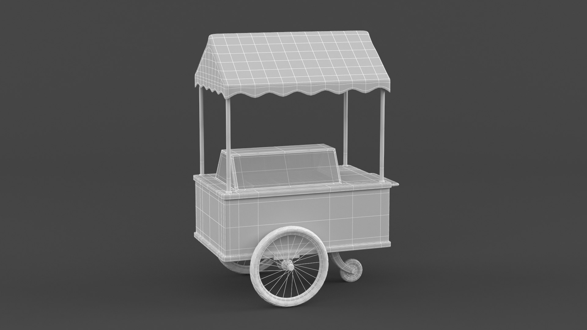 3D Ice Cream Cart - TurboSquid 1991757