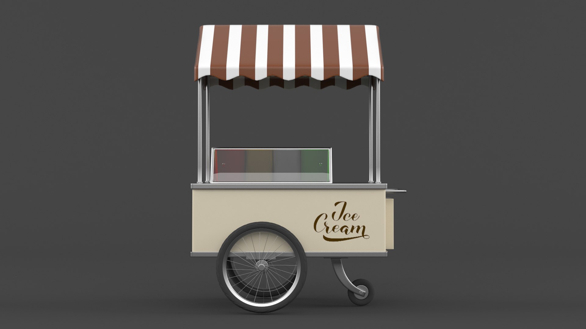 3D Ice Cream Cart - TurboSquid 1991757