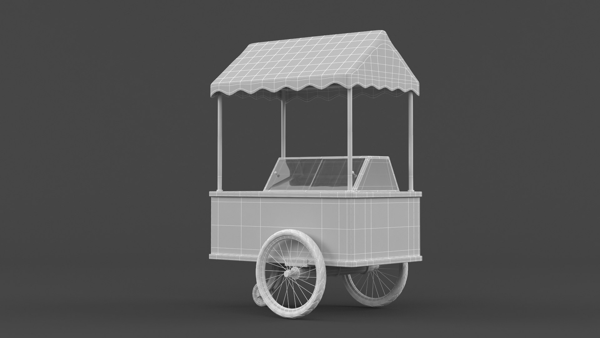 3D Ice Cream Cart - TurboSquid 1991757