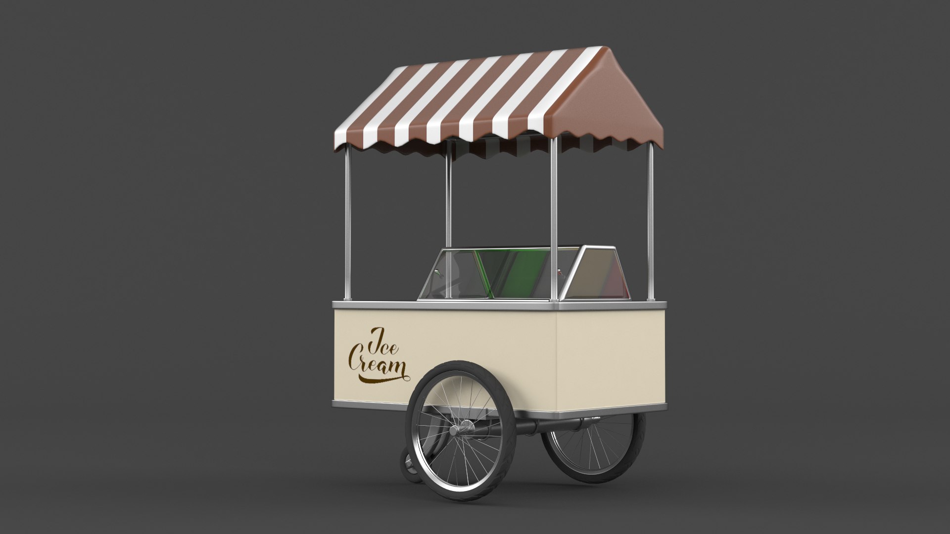 3D Ice Cream Cart - TurboSquid 1991757