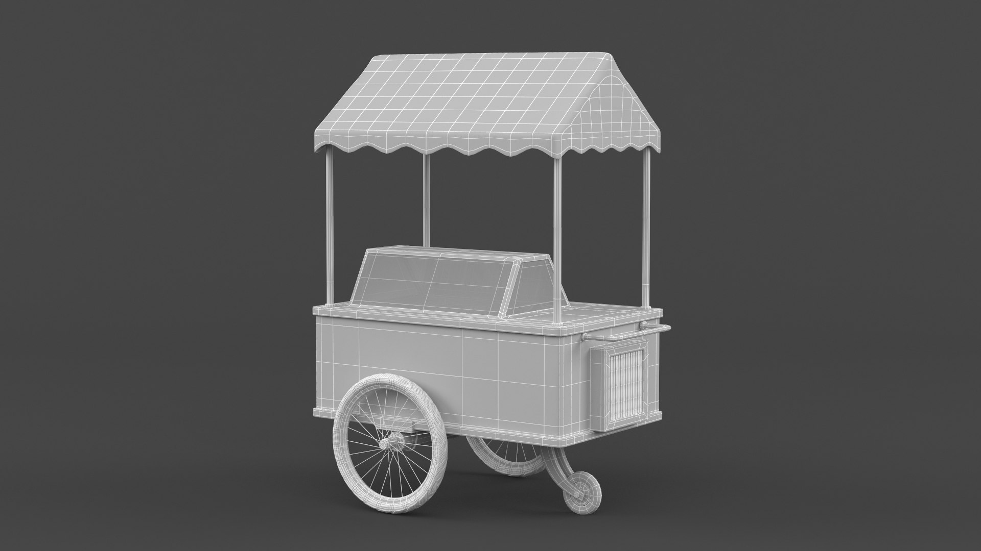 3D Ice Cream Cart - TurboSquid 1991757