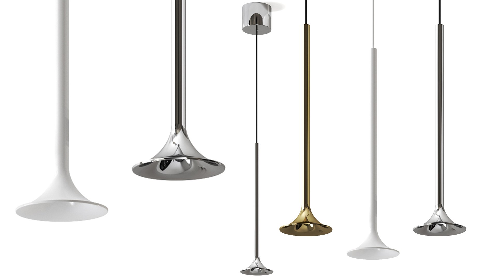 modelo 3d Lámpara Colgante Alive Aluminium de Leds C4 - TurboSquid 1878164