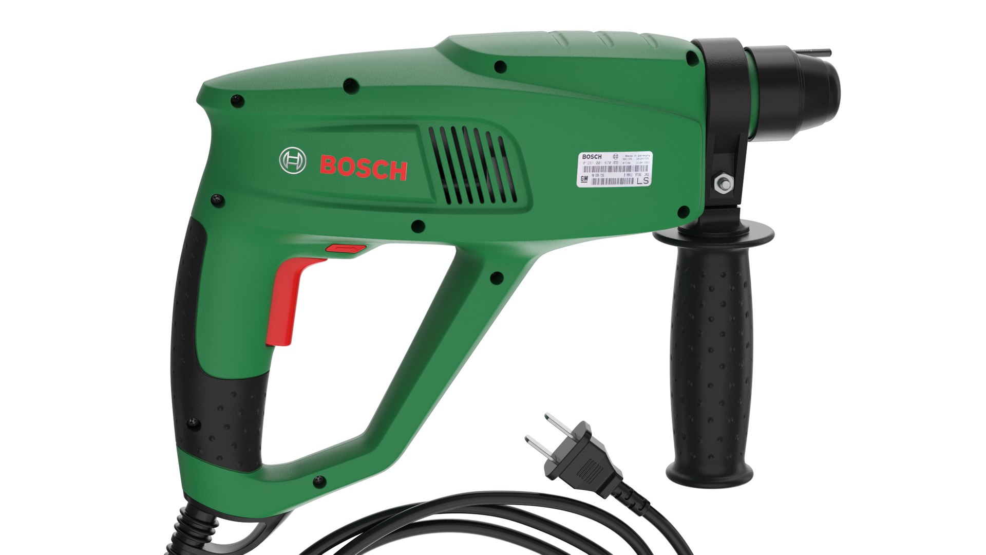 3D Pneumatic Rotary Hammer Bosch model - TurboSquid 2059838