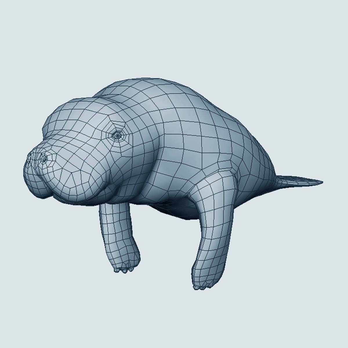3d model manatees