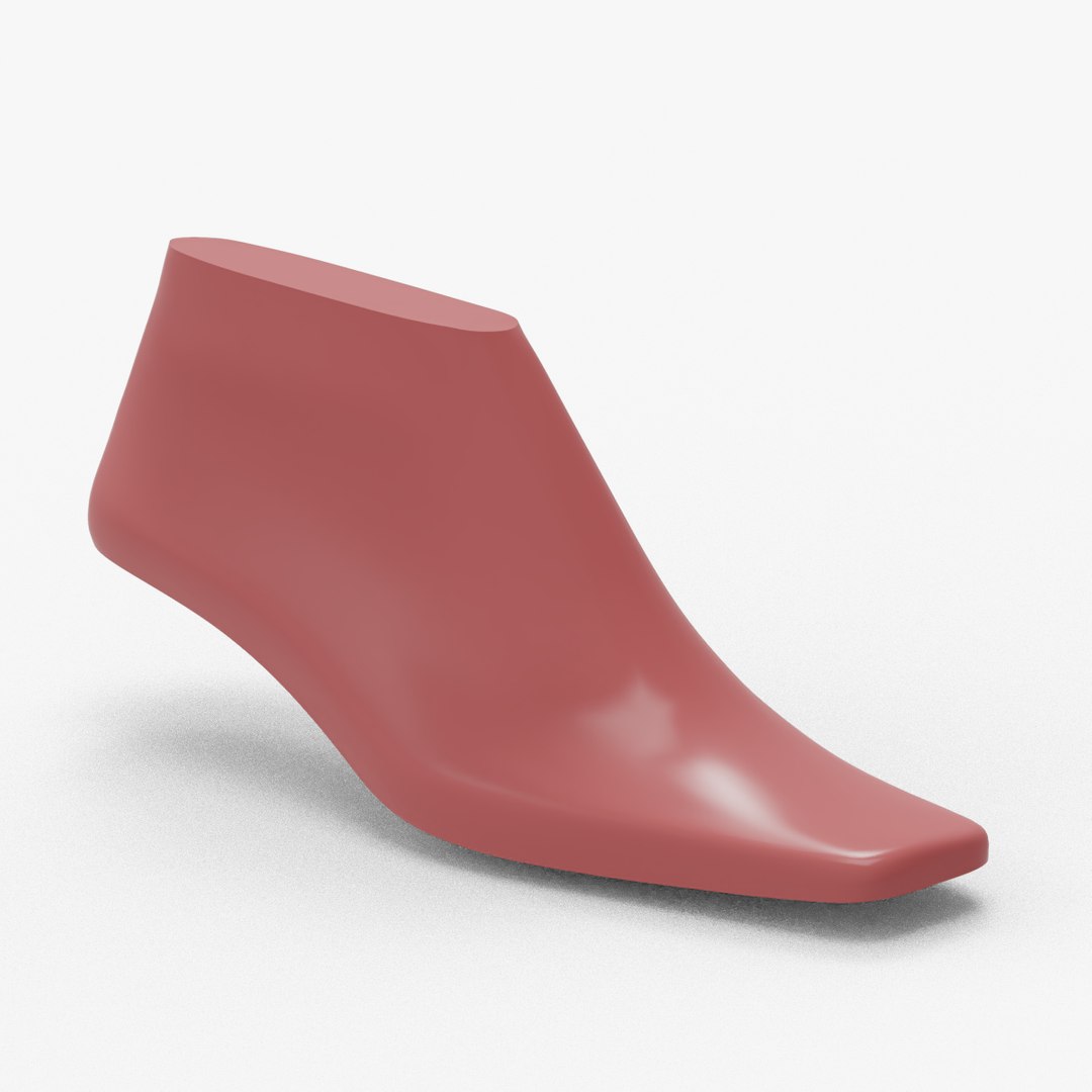 Woman Square Toe Shoe Last 3D Model - TurboSquid 1807224