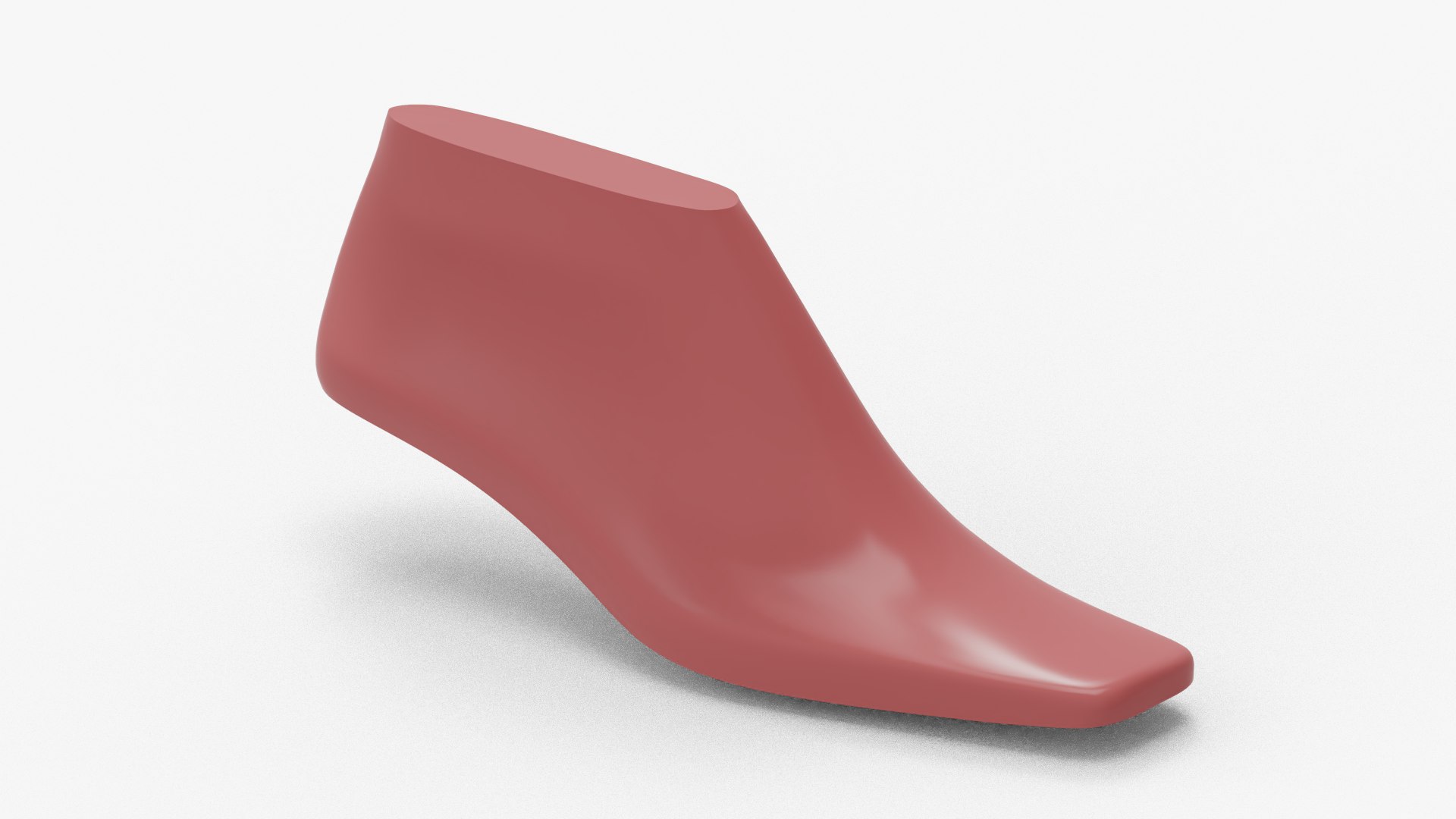 Woman Square Toe Shoe Last 3D Model - TurboSquid 1807224