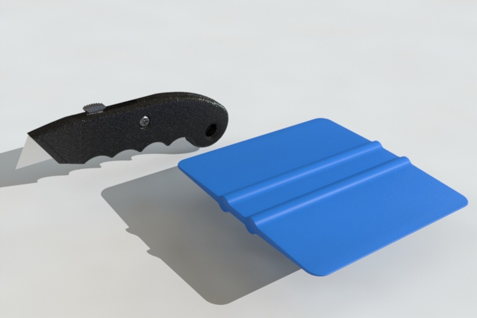 Utility Knife Squeegee 3d 3ds