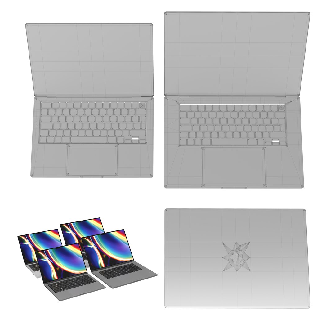 3D Apple MacBook Pro 14inch 16 inch 2021 model - TurboSquid 1807433