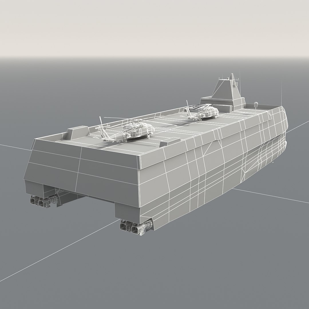 3d model of uss sea fighter