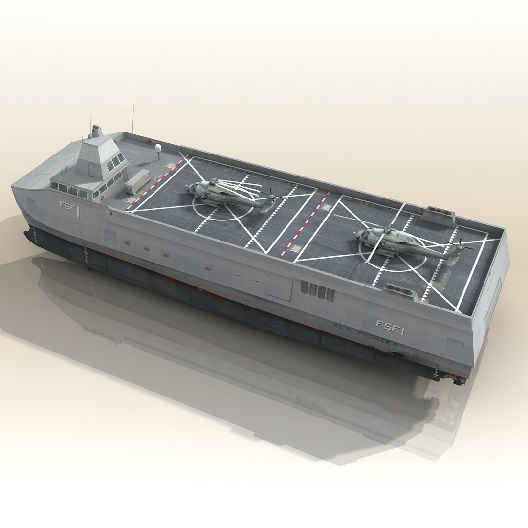 3d model of uss sea fighter