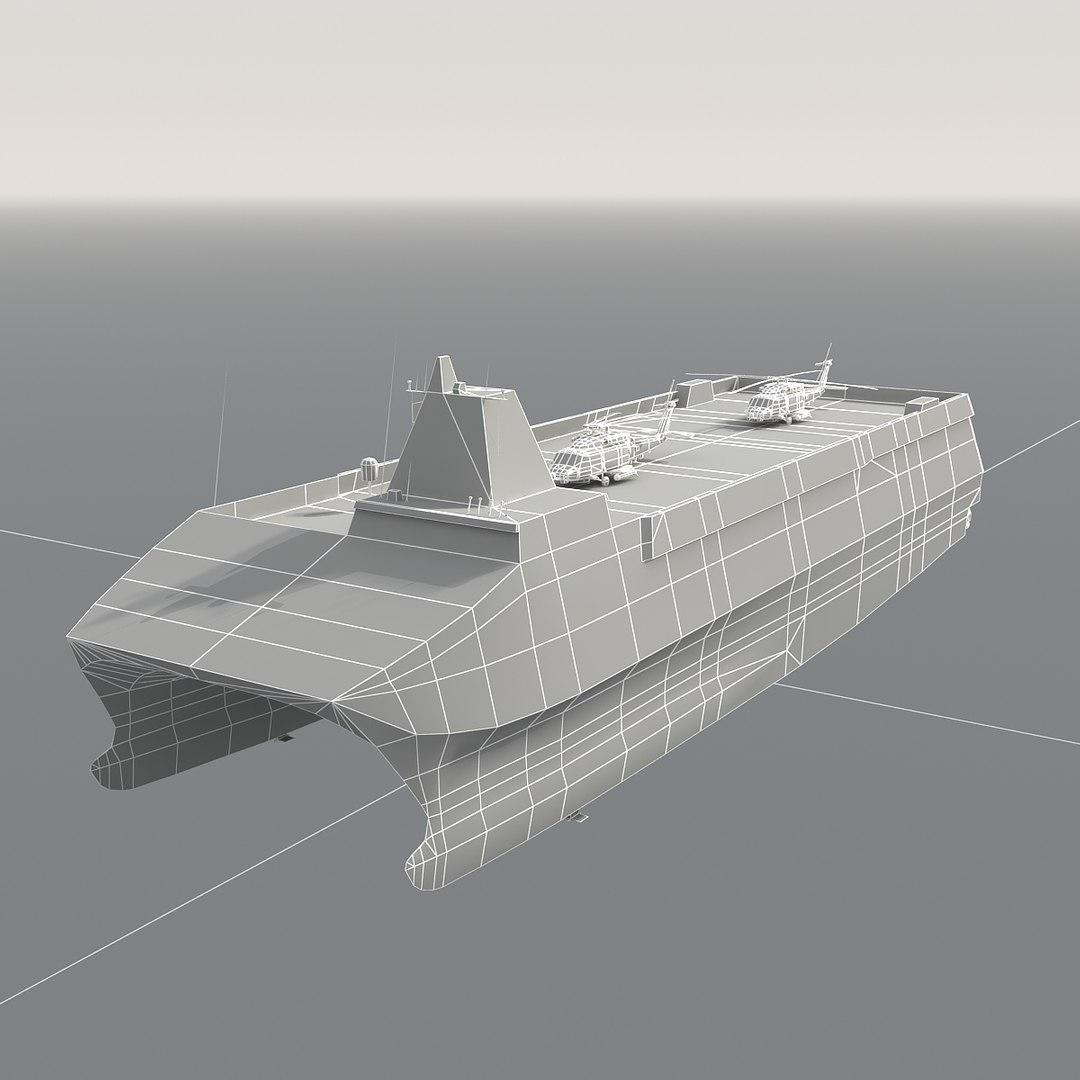 3d model of uss sea fighter