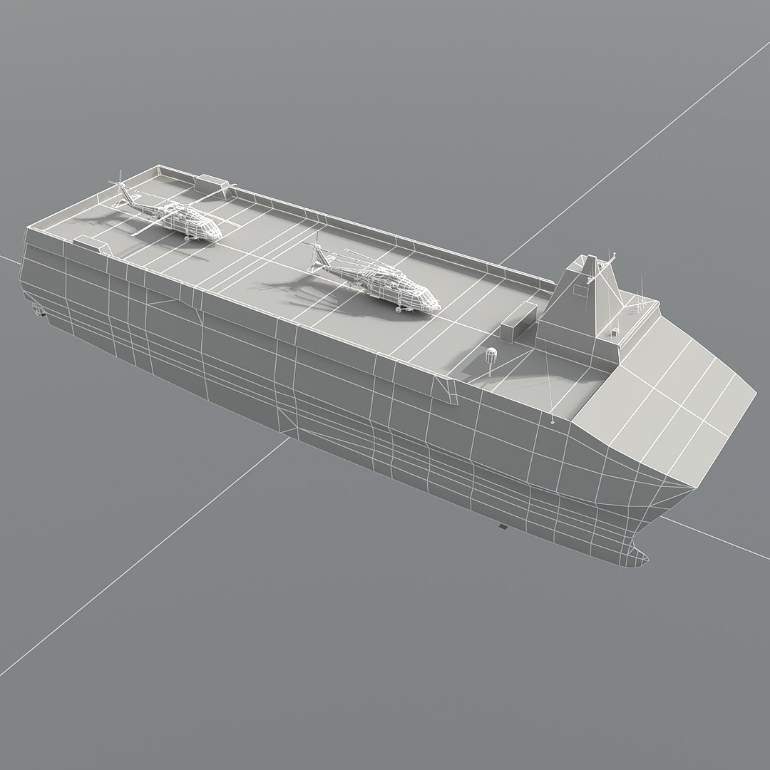 3d model of uss sea fighter