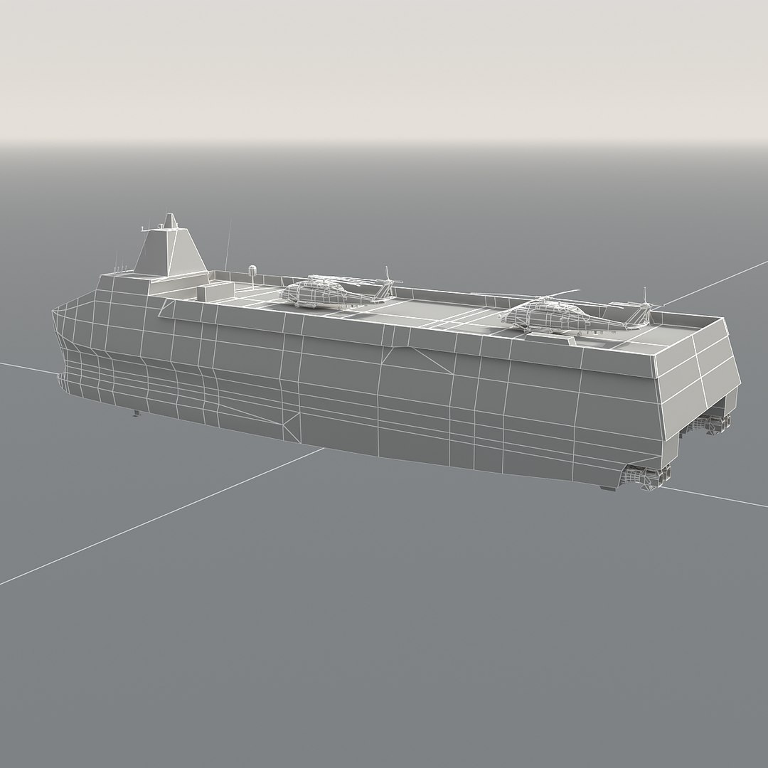 3d model of uss sea fighter