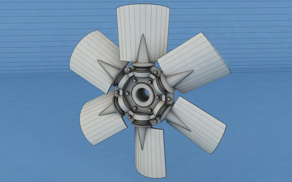 3D engine cooling fan - TurboSquid 1234149