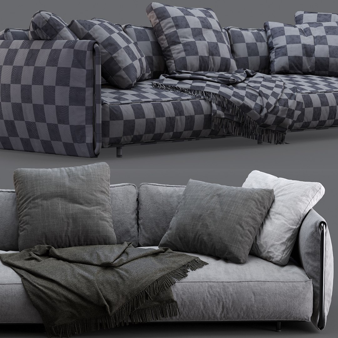 Flexform Sofa Edmond 3D Model - TurboSquid 1566967