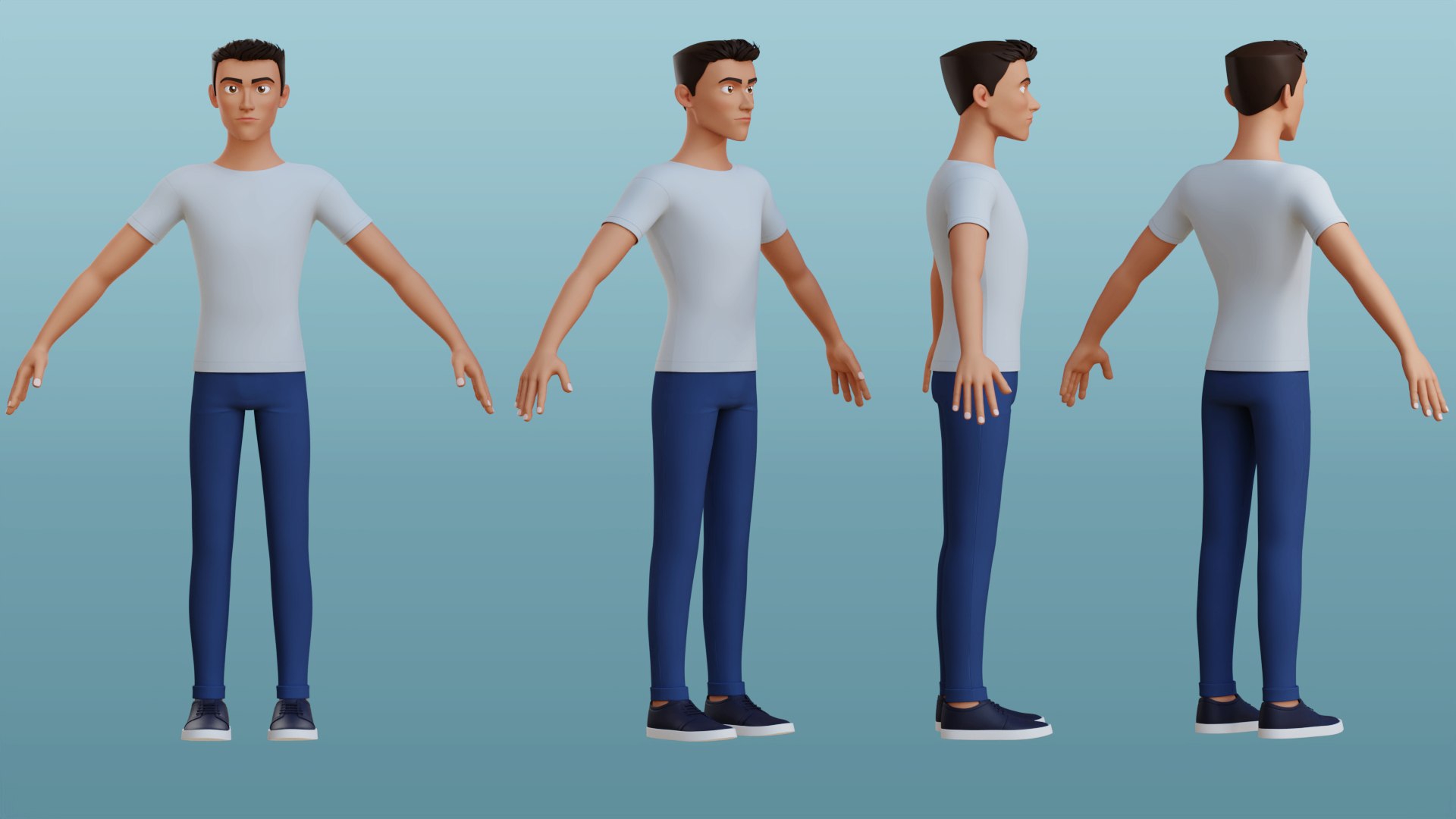 Arthur Cartoon Man 3D - TurboSquid 2229395