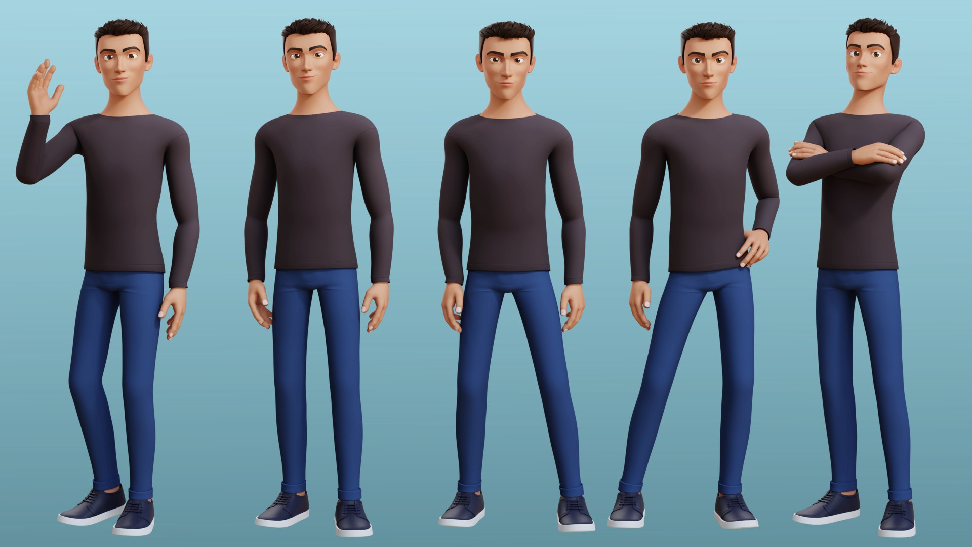 Arthur Cartoon Man 3D - TurboSquid 2229395