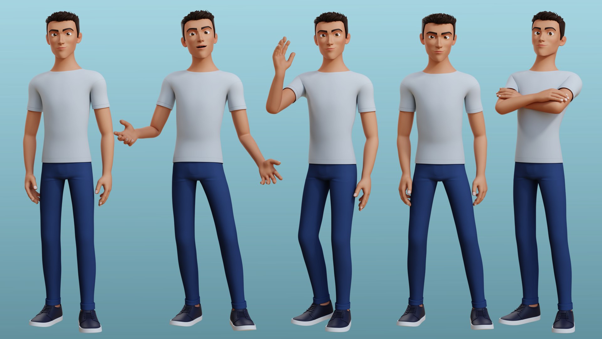 Arthur Cartoon Man 3D - TurboSquid 2229395
