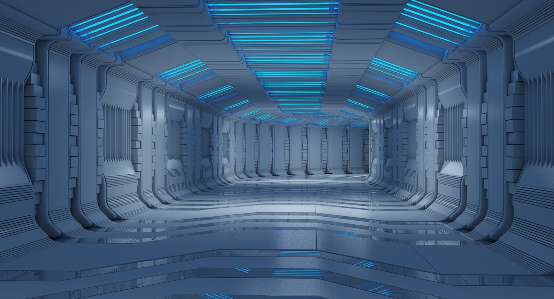 Sci-fi Tunnel Animation Max