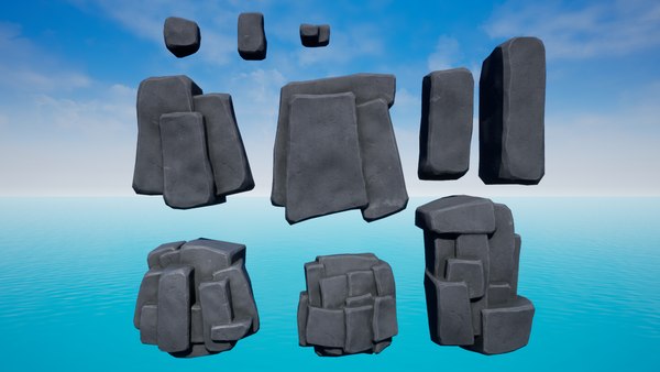 3D model rock pack stylized - TurboSquid 1337233