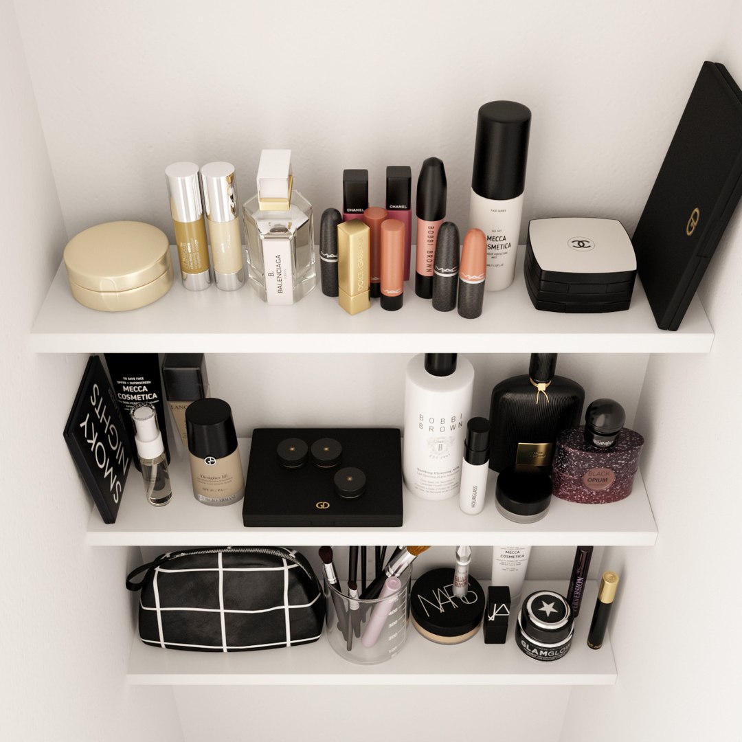 Cosmetics Beauty 3D Model - TurboSquid 1379487