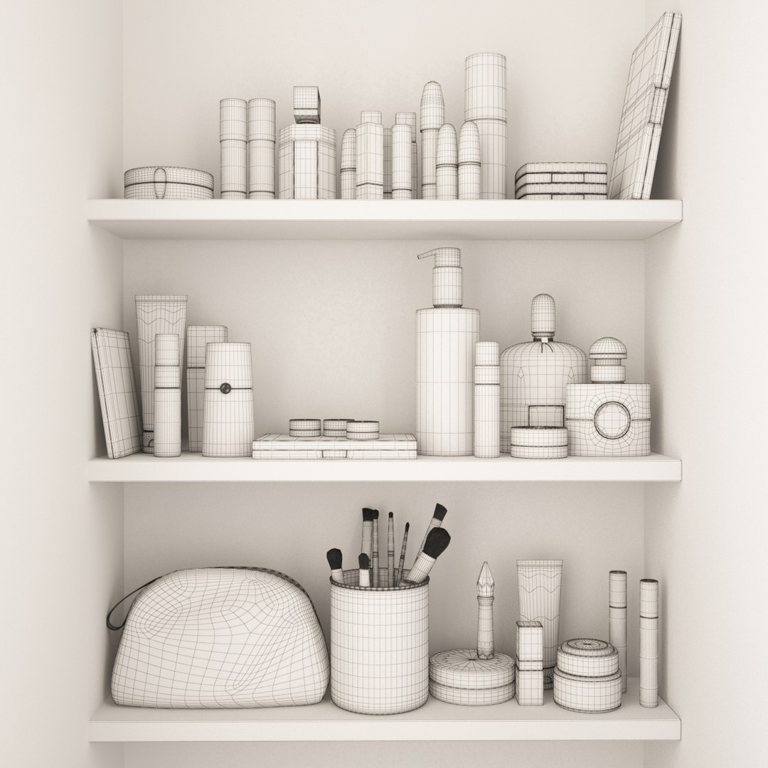 Cosmetics Beauty 3D Model - TurboSquid 1379487