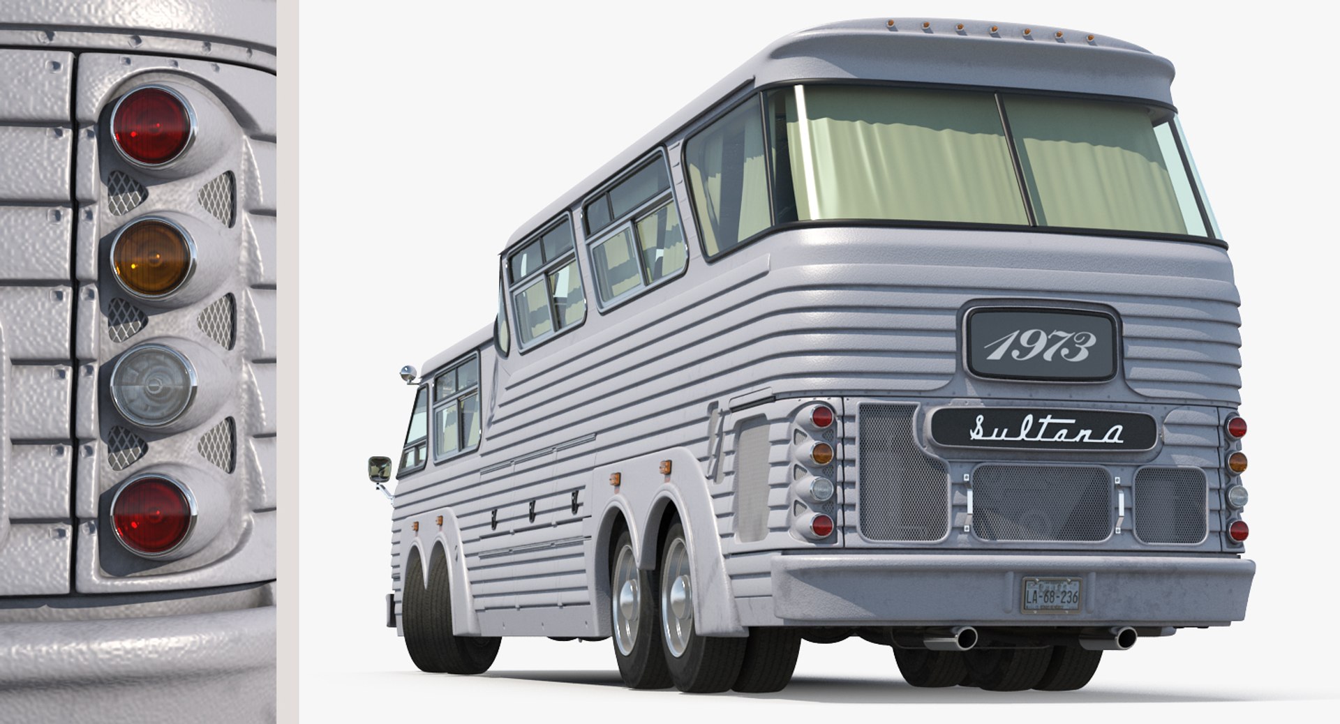 Sultana 1973 bus model - TurboSquid 1422363