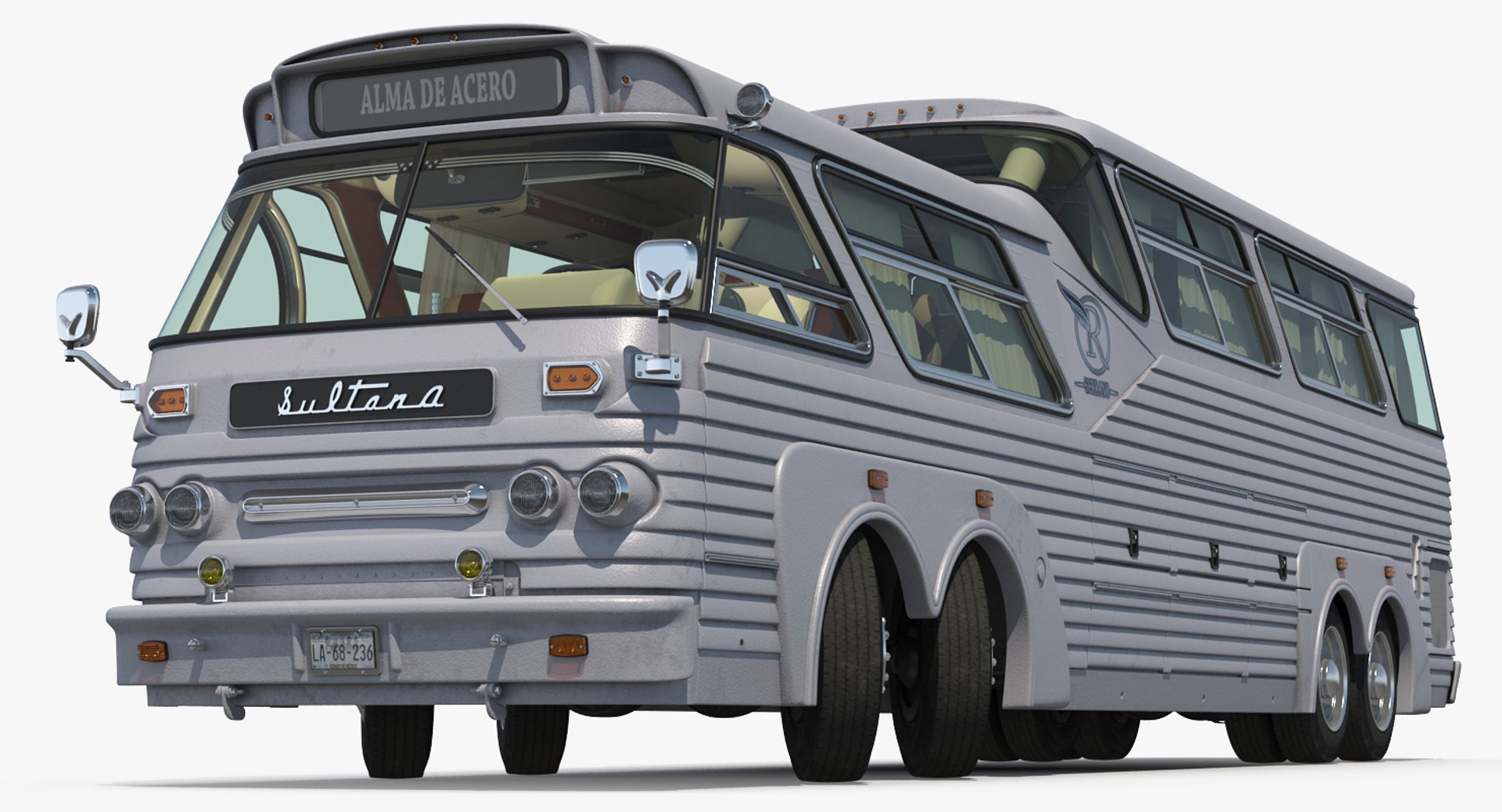 Sultana 1973 Bus Model - TurboSquid 1422363