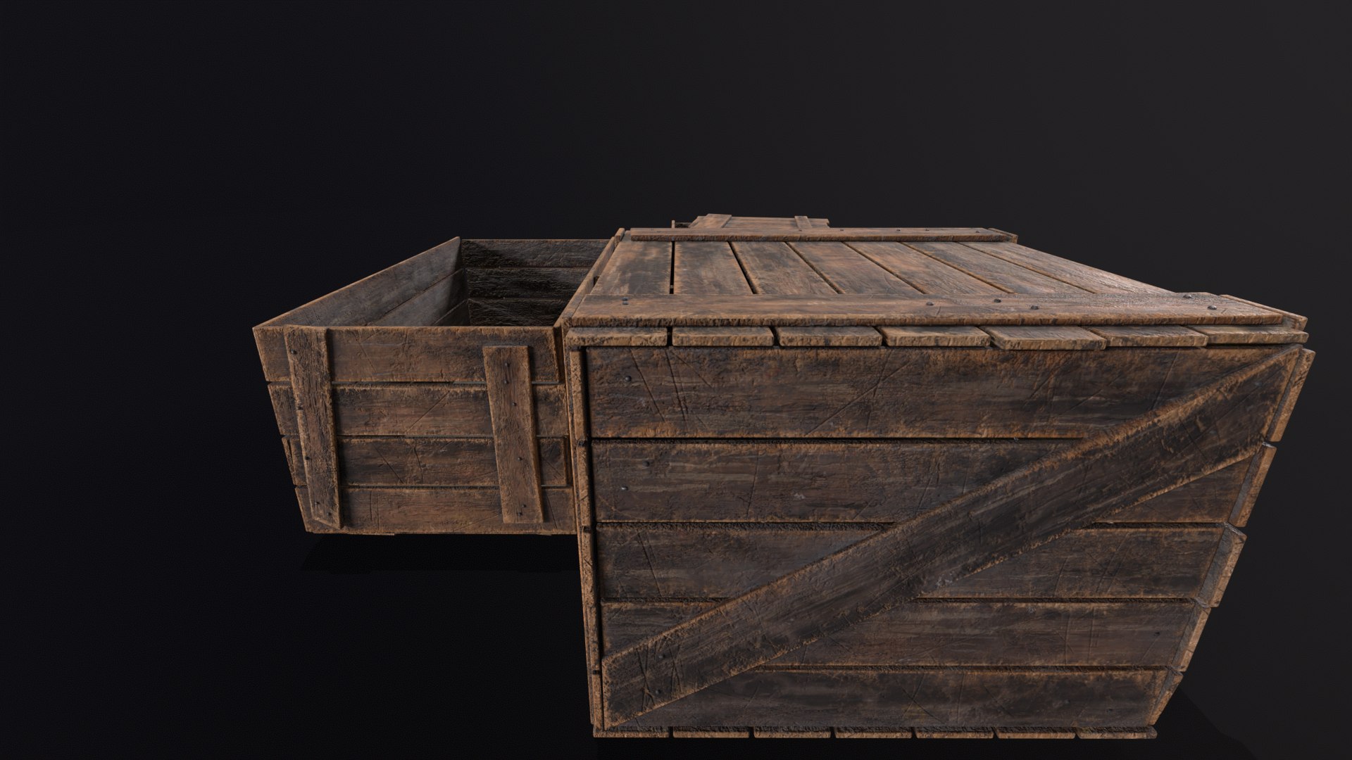 3D Wooden Crates Kit - TurboSquid 2198306