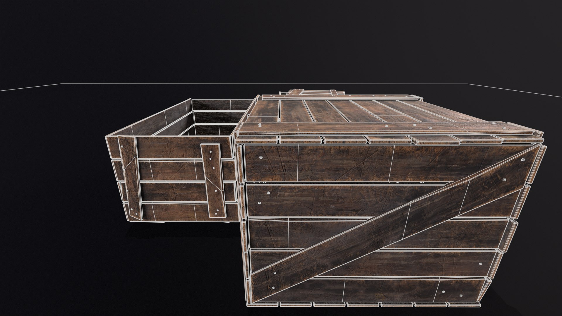3D Wooden Crates Kit - TurboSquid 2198306