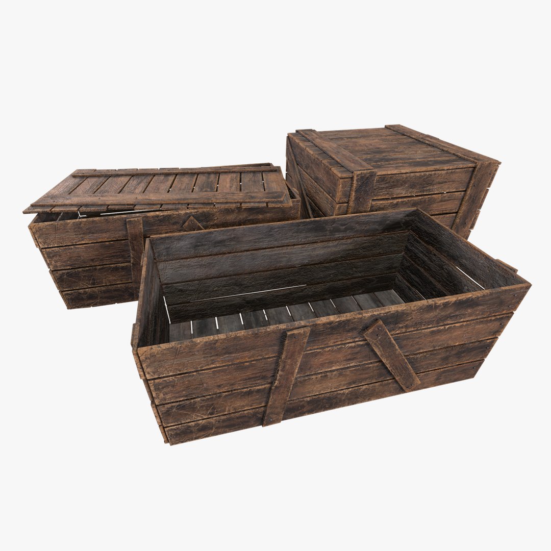 3D Wooden Crates Kit - TurboSquid 2198306