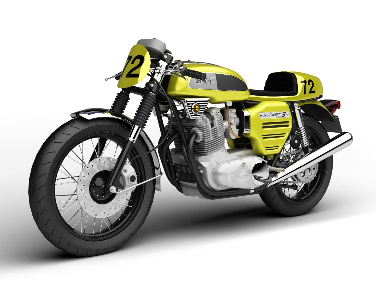 bsa rocket 3 racer 3d model