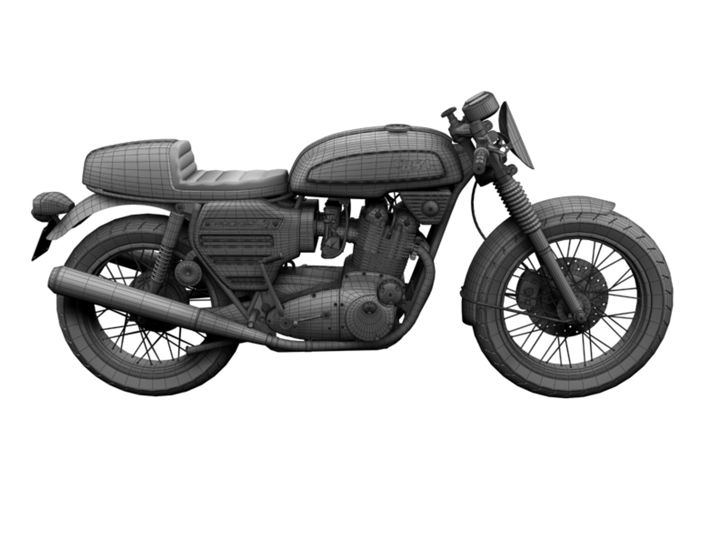 bsa rocket 3 racer 3d model