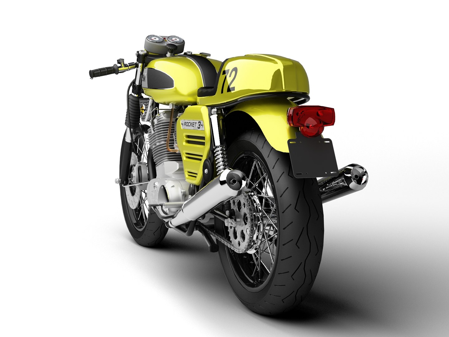 bsa rocket 3 racer 3d model