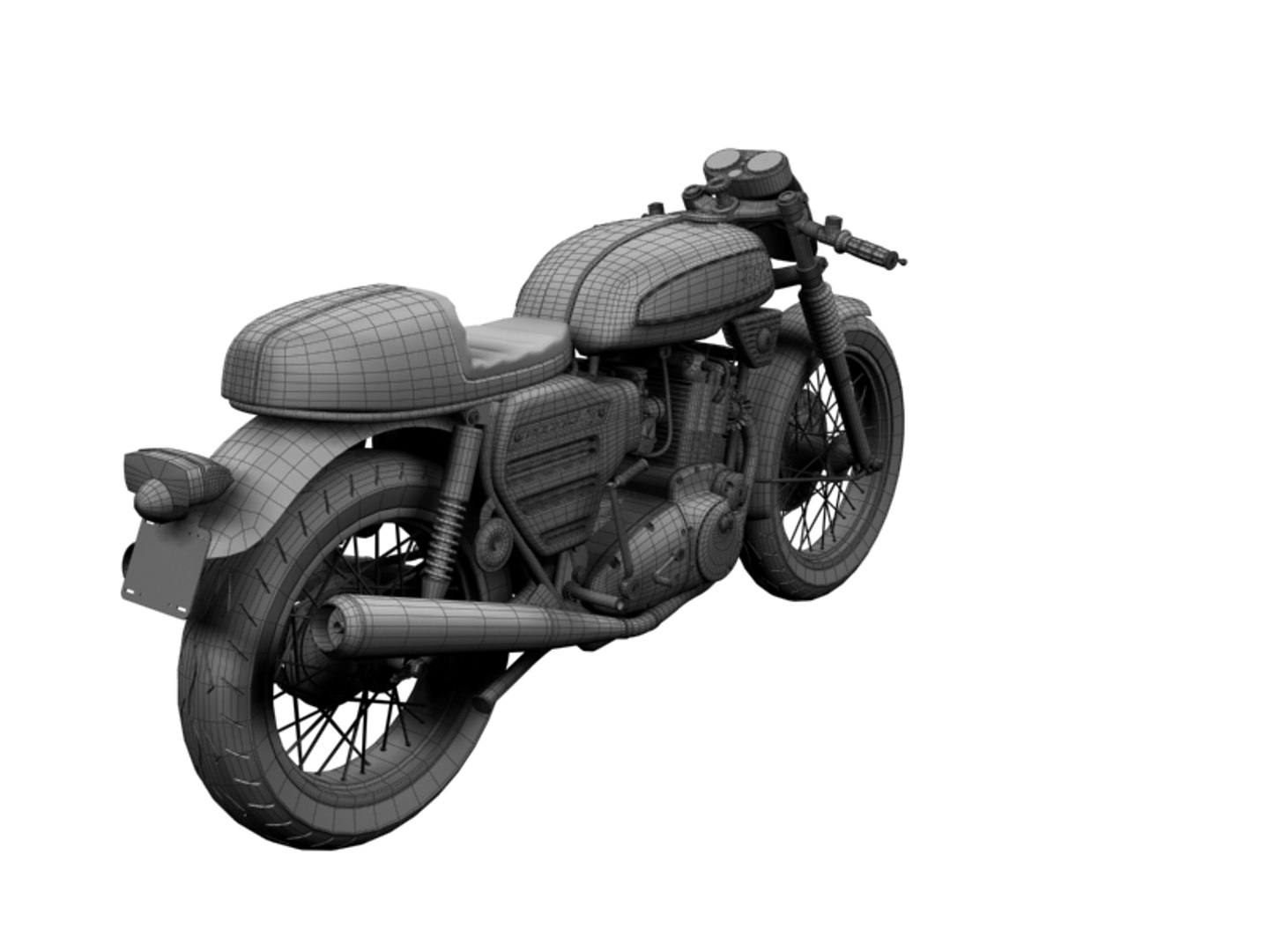 bsa rocket 3 racer 3d model