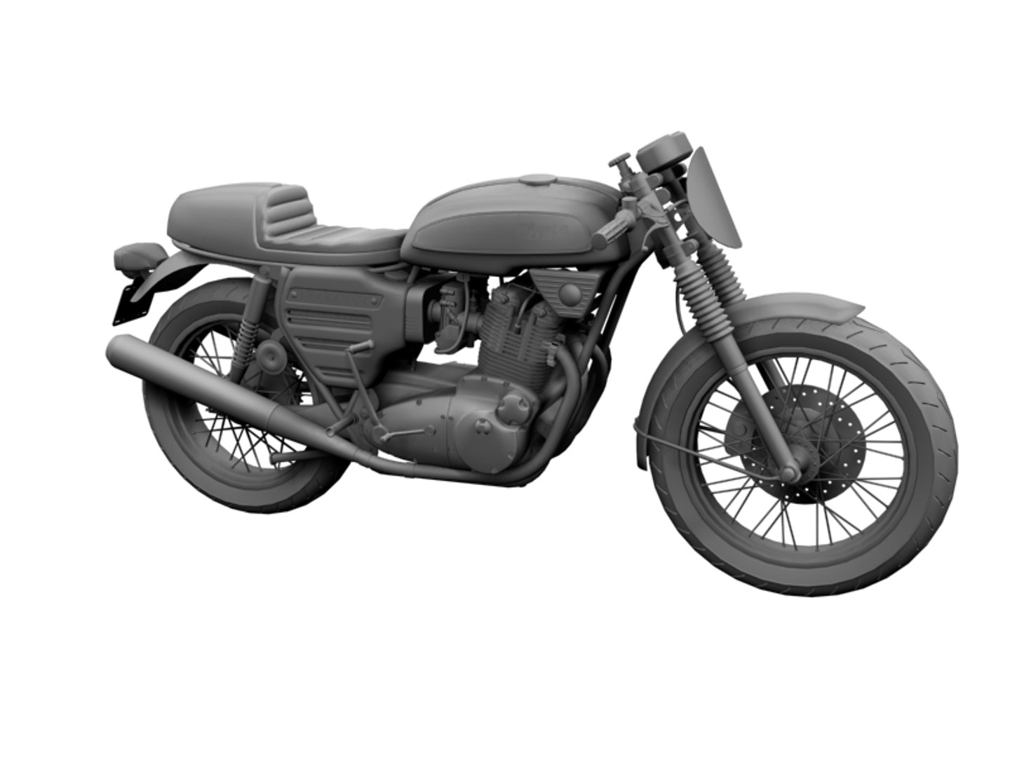 bsa rocket 3 racer 3d model