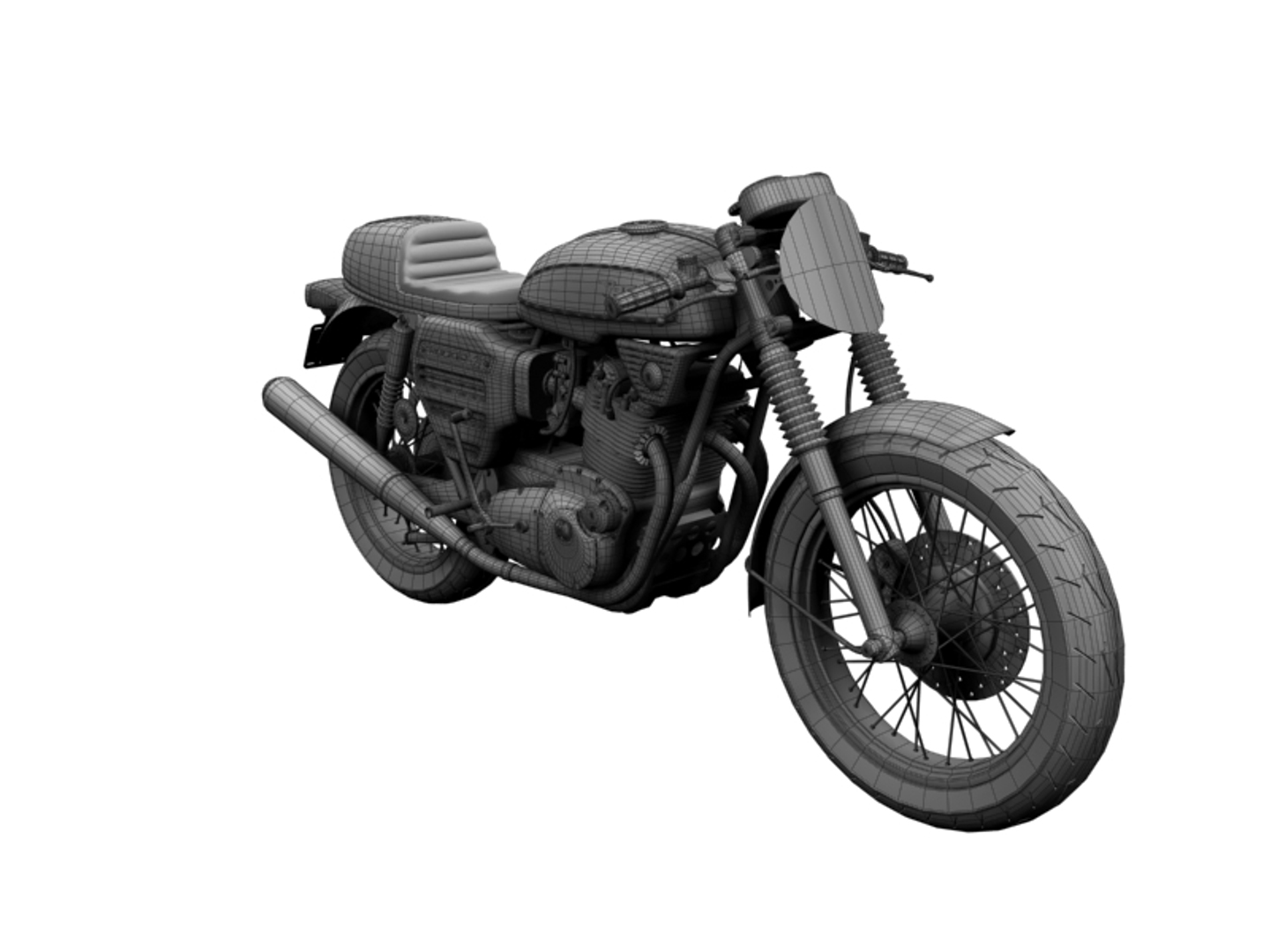 bsa rocket 3 racer 3d model