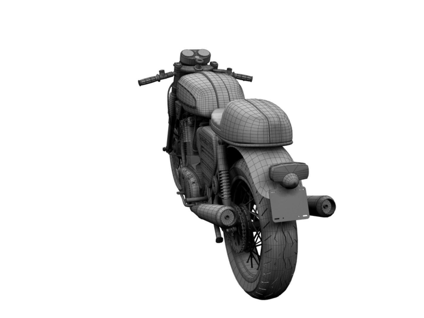 bsa rocket 3 racer 3d model