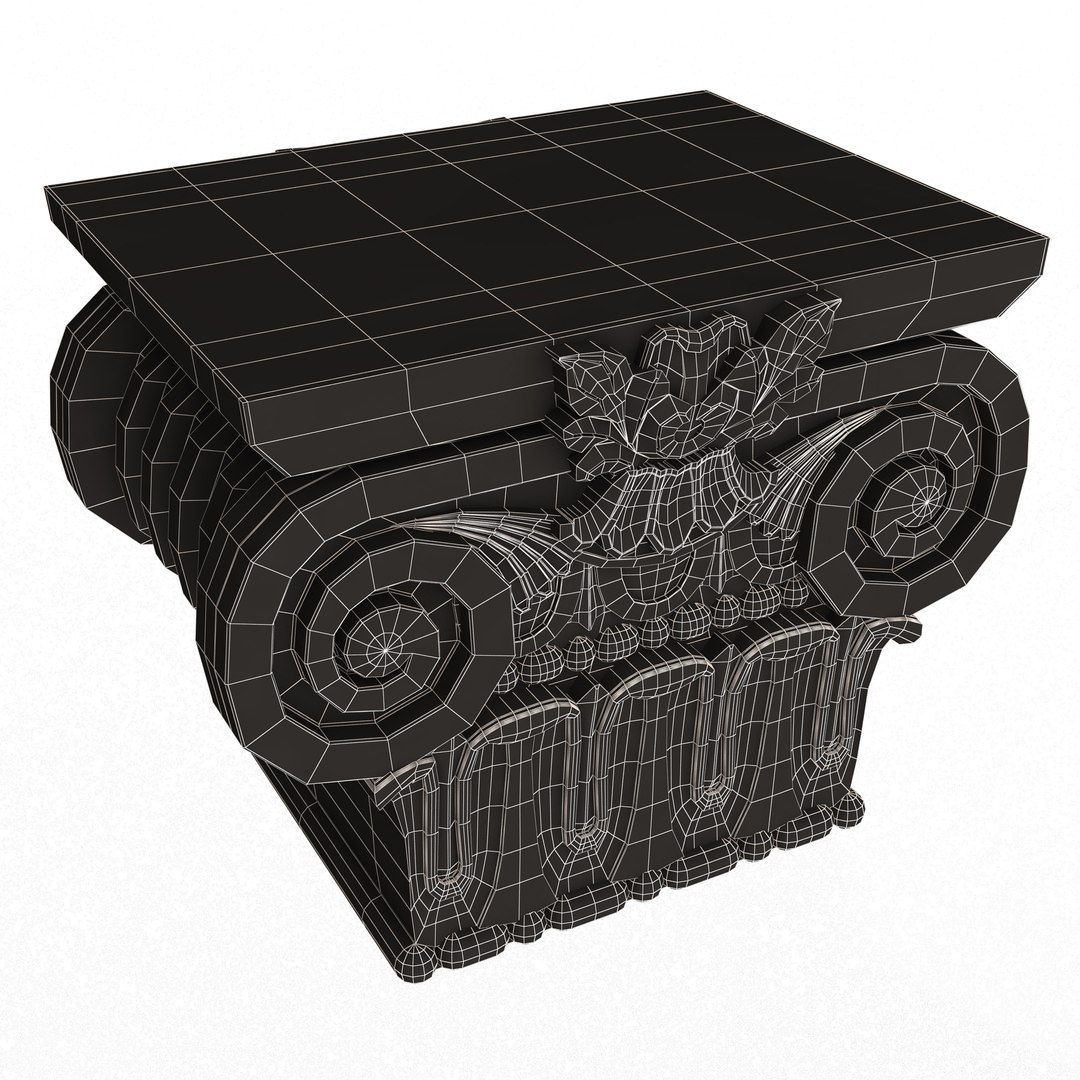 3D Carved Capital 01002 Model - TurboSquid 2159049