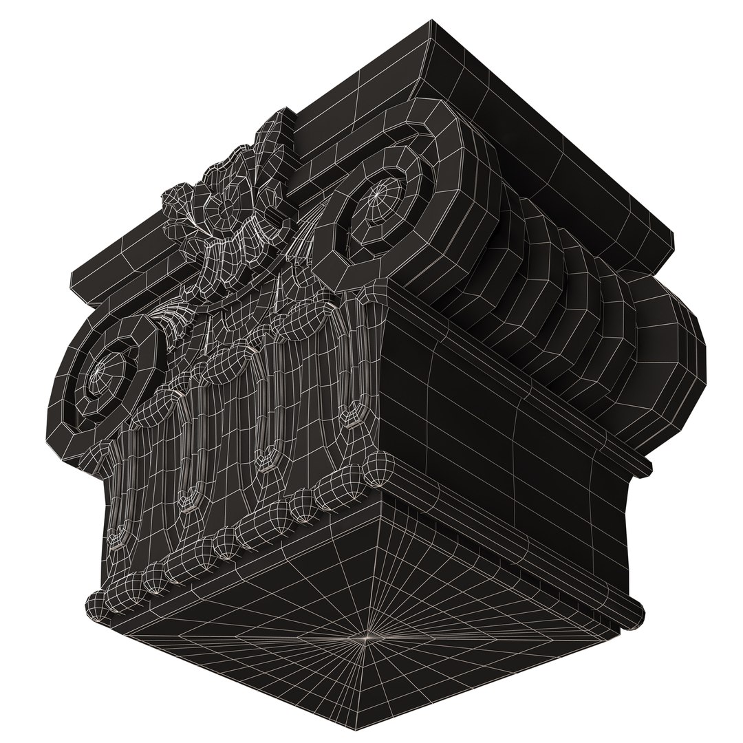3D Carved Capital 01002 Model - TurboSquid 2159049
