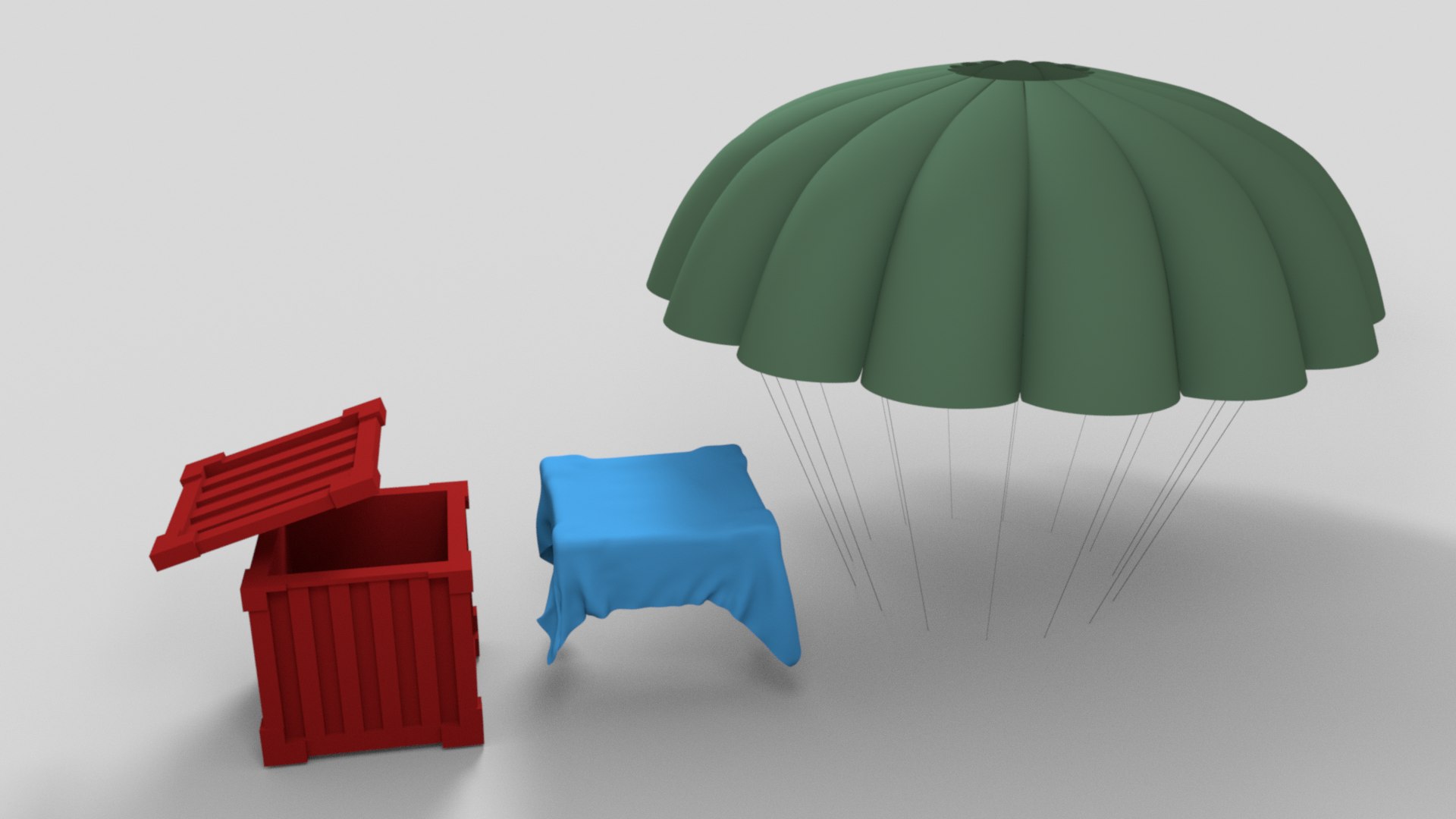 Pubg Airdrop Parachute 3D - TurboSquid 1532802
