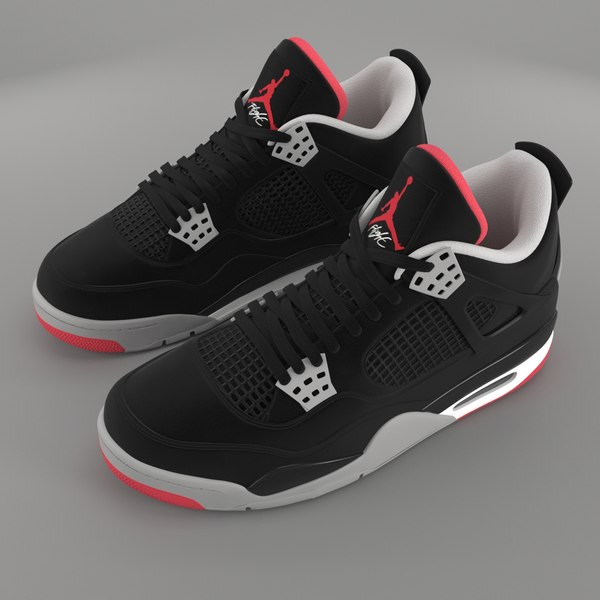 Air Jordan 4 retro criado PBR Modelo 3D - TurboSquid 1536794