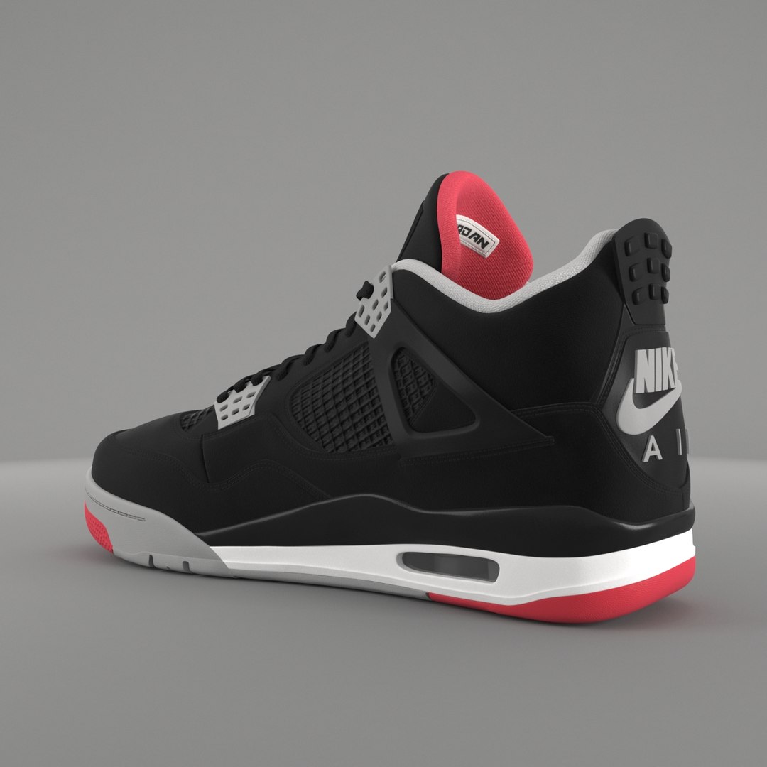 Air Jordan 4 Retro Model - TurboSquid 1536794
