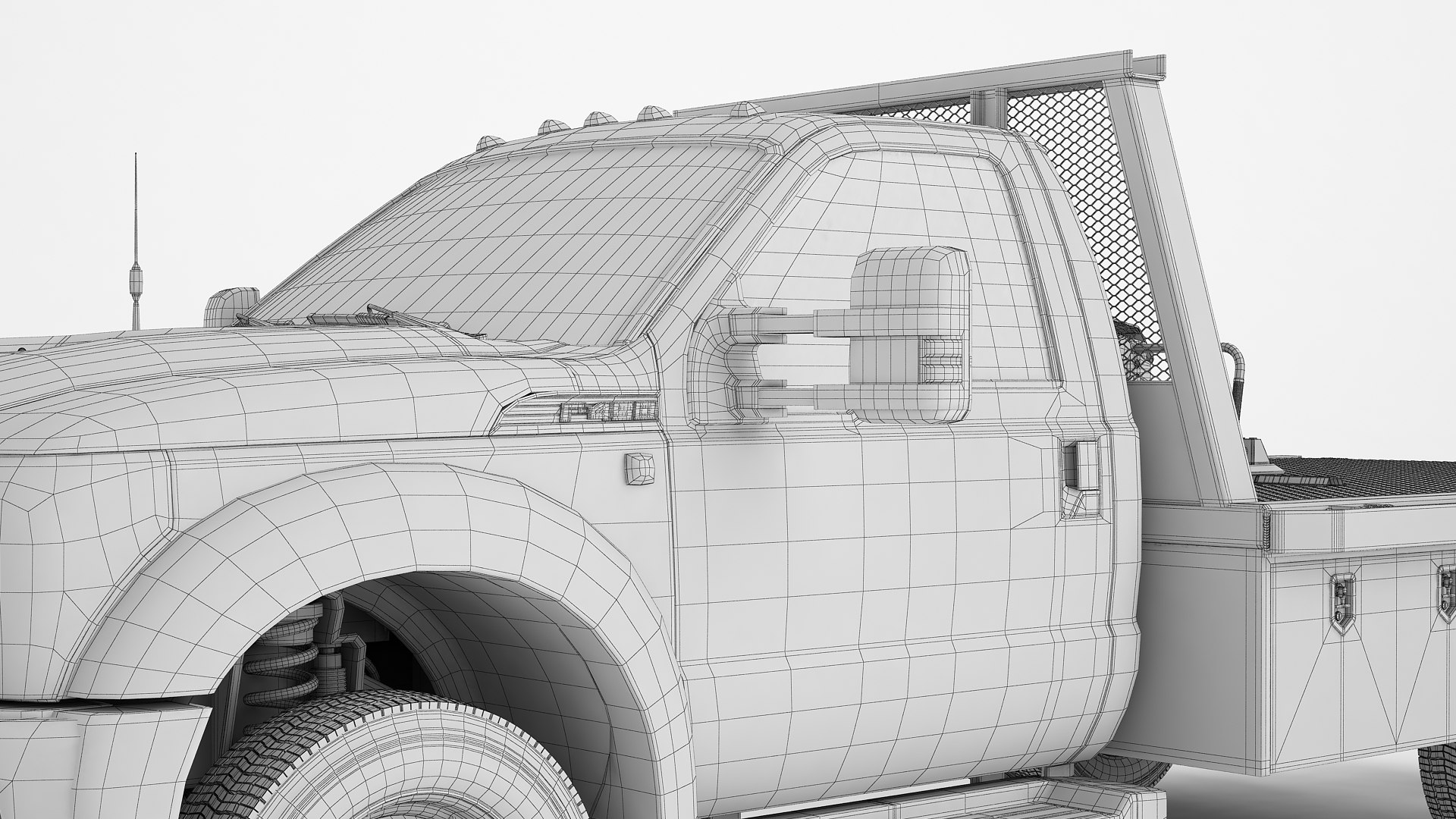 F450 2012 flatbed 3D model - TurboSquid 1646655