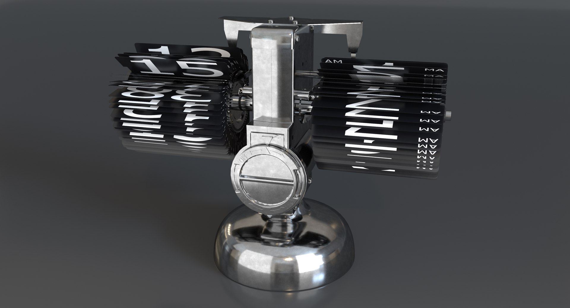 3D Retro Flip Clock - TurboSquid 1337984