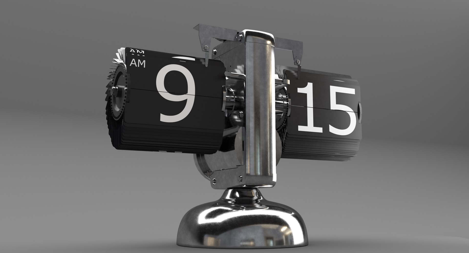 3D Retro Flip Clock - TurboSquid 1337984