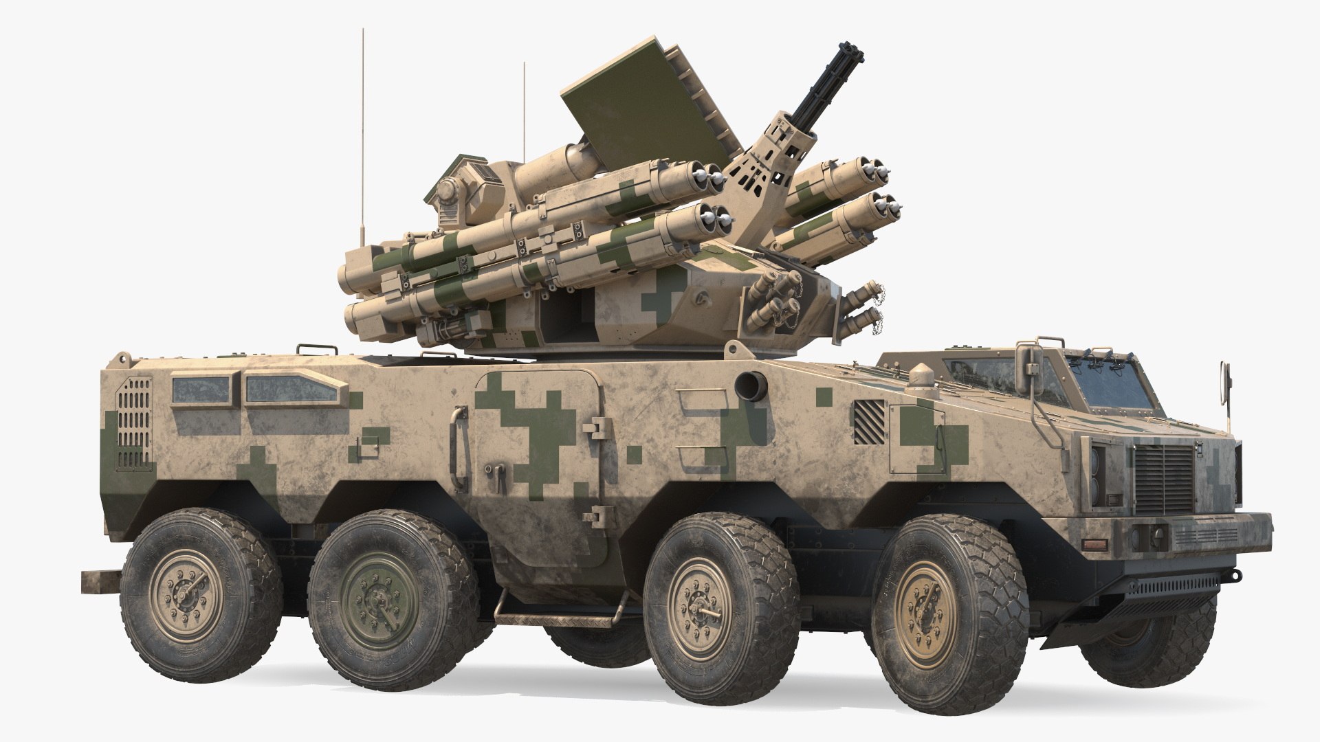 Surface To Air Missile System Used Rigged 3D - TurboSquid 2366371