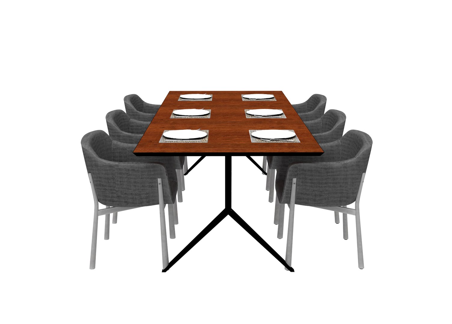 Dining Table 02 3D Model - TurboSquid 2172724