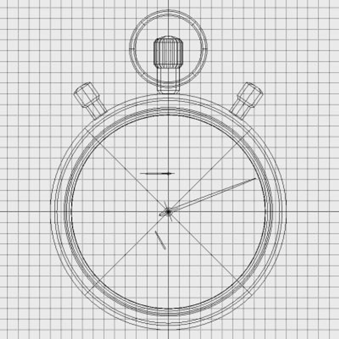 Stopwatch 3d Model