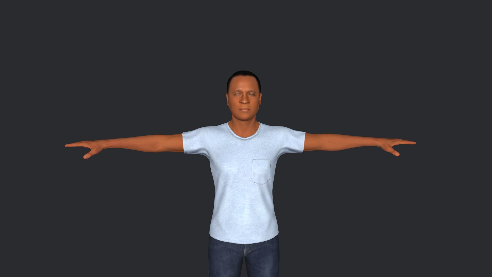 3D Keith Mitchell Hyper Realistic Full Body Fully Rigged 3D Character ...